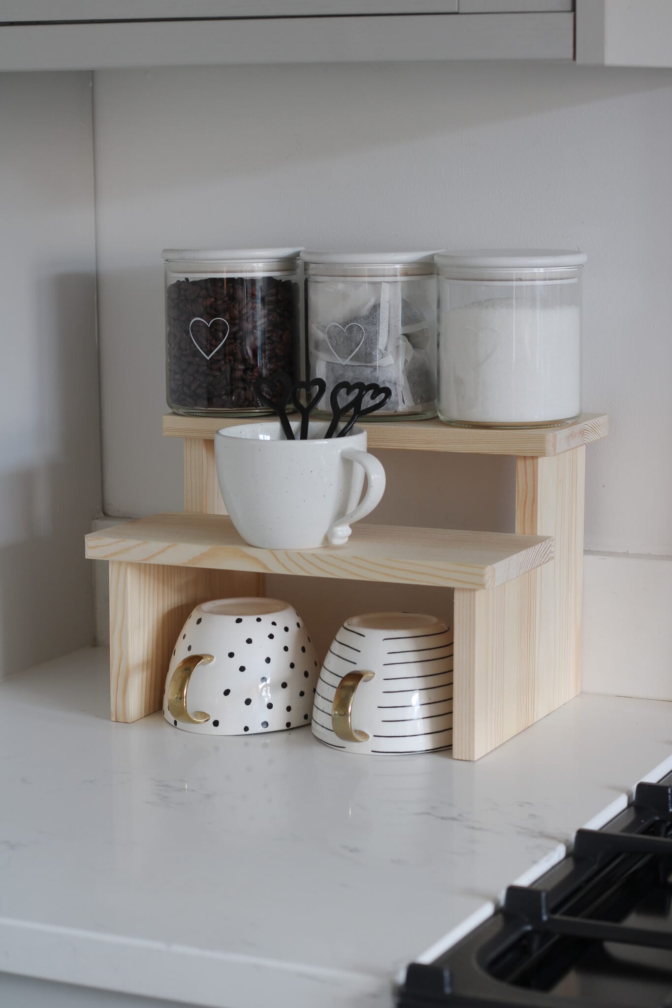 Two Tier Display Stand - Natural | Pretty Little Home