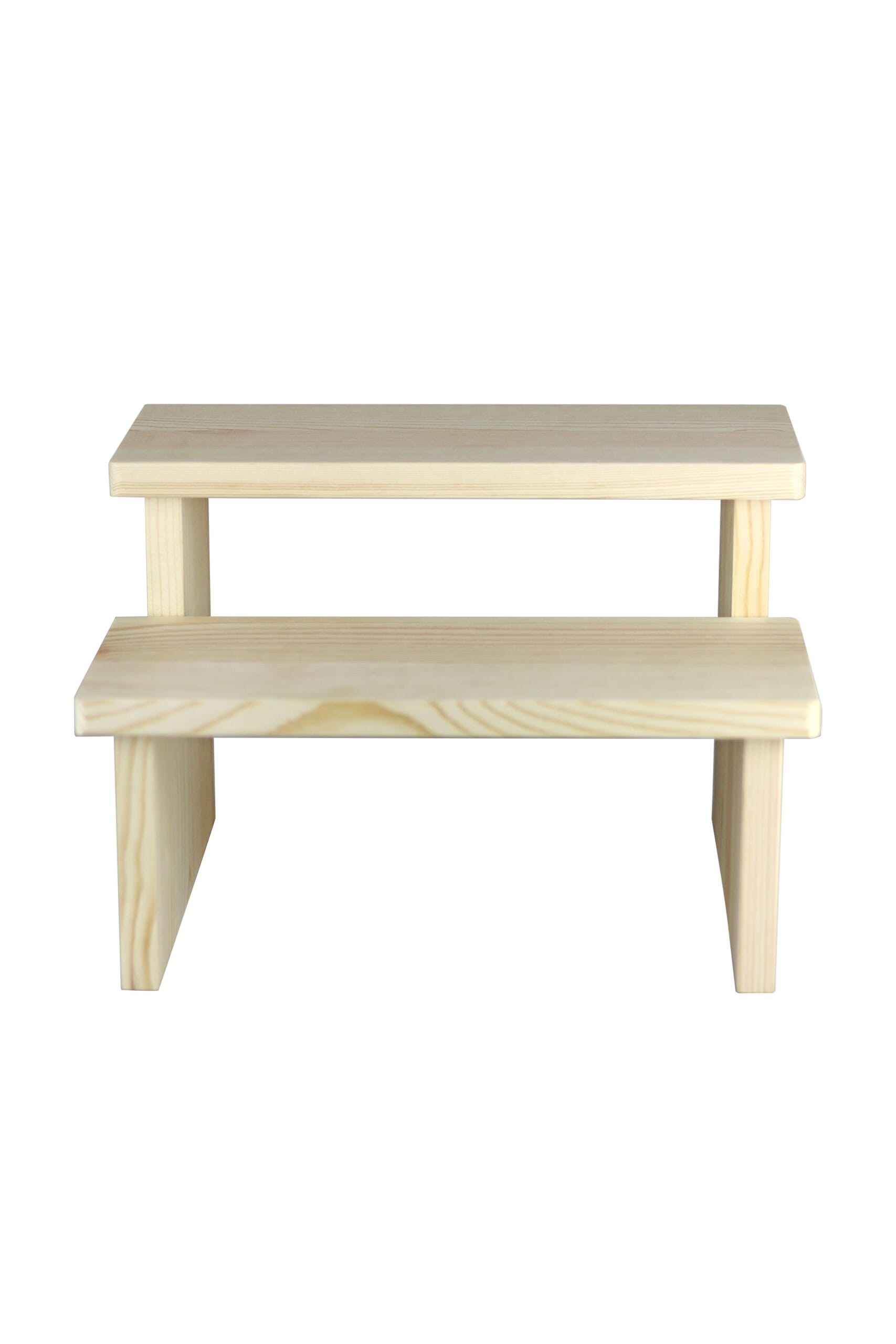 Two Tier Display Stand - Natural | Pretty Little Home